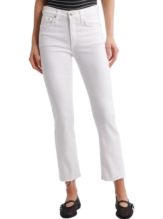 RAG & BONE rag & bone flexi peyton raw hem ankle bootcut jeans